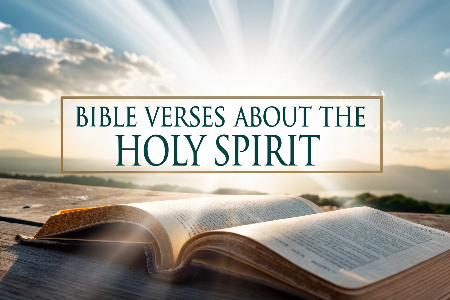 20 Bible Verses About the Holy Spirit You Need Today